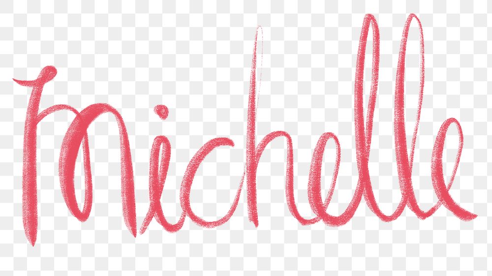 Michelle png handwritten calligraphy font | Free PNG - rawpixel