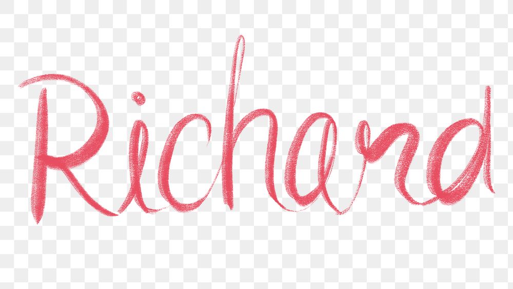 Richard png handwritten calligraphy font | Free PNG - rawpixel