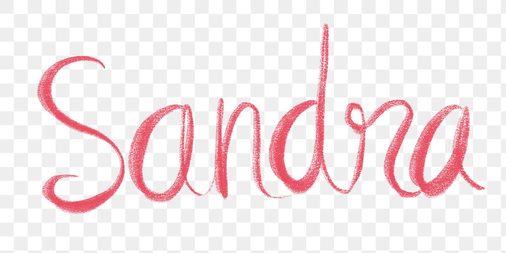 Sandra png name script font | Free PNG - rawpixel