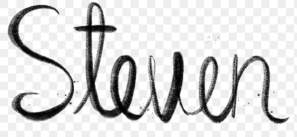 Steven hand drawn font png | Free PNG - rawpixel