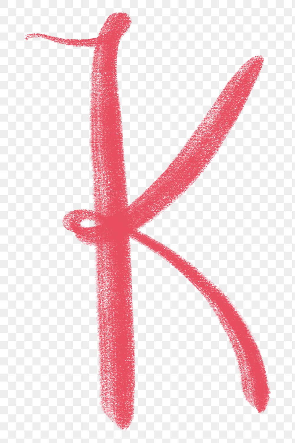 Letter K brush stroke png | Free PNG - rawpixel