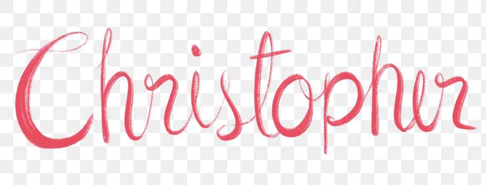 Christopher png handwritten calligraphy font | Free PNG - rawpixel