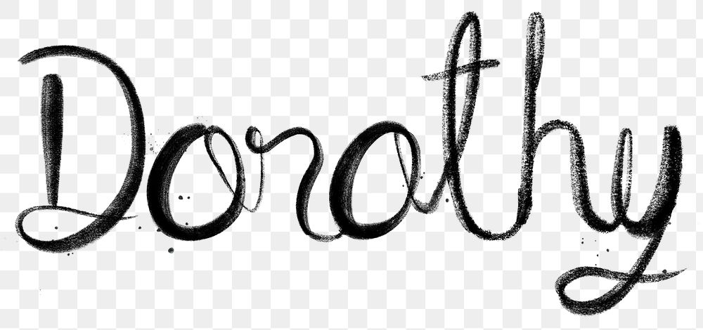 Hand drawn Dorothy png font | Free PNG - rawpixel