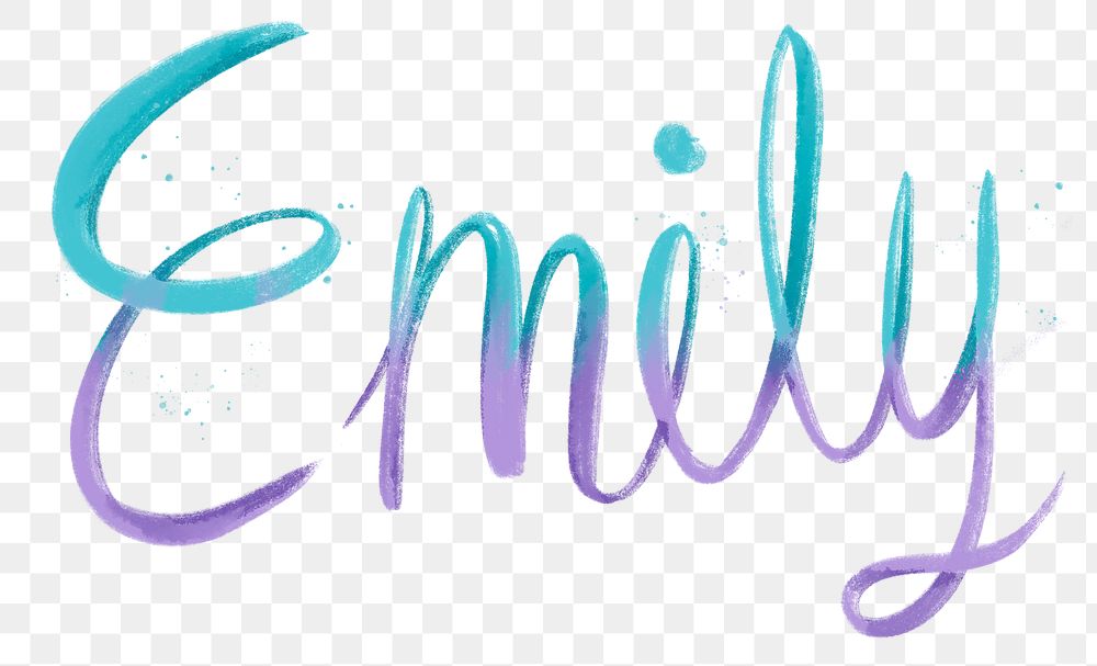 Emily png script calligraphy font | Free PNG - rawpixel