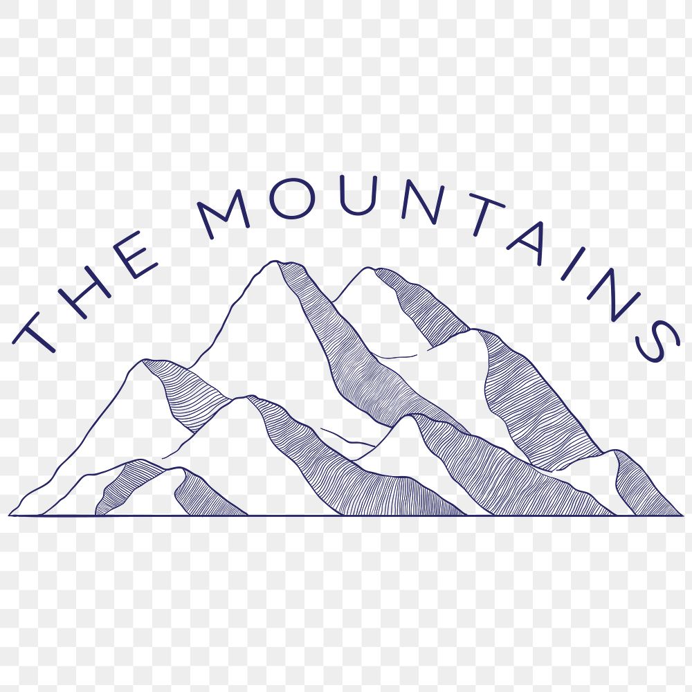 Mountain shape for logo transparent | Free PNG Sticker - rawpixel