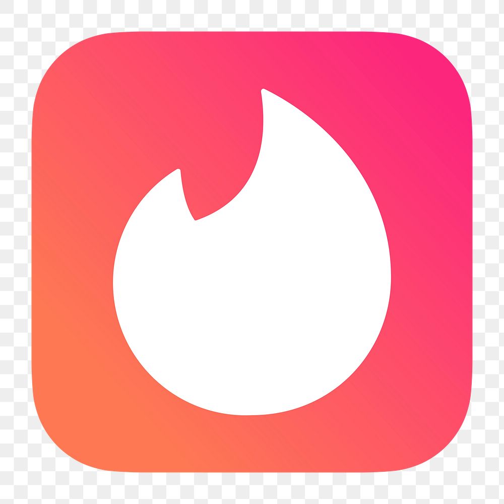 Tinder social media icon in png. | Free Icons Sticker - rawpixel