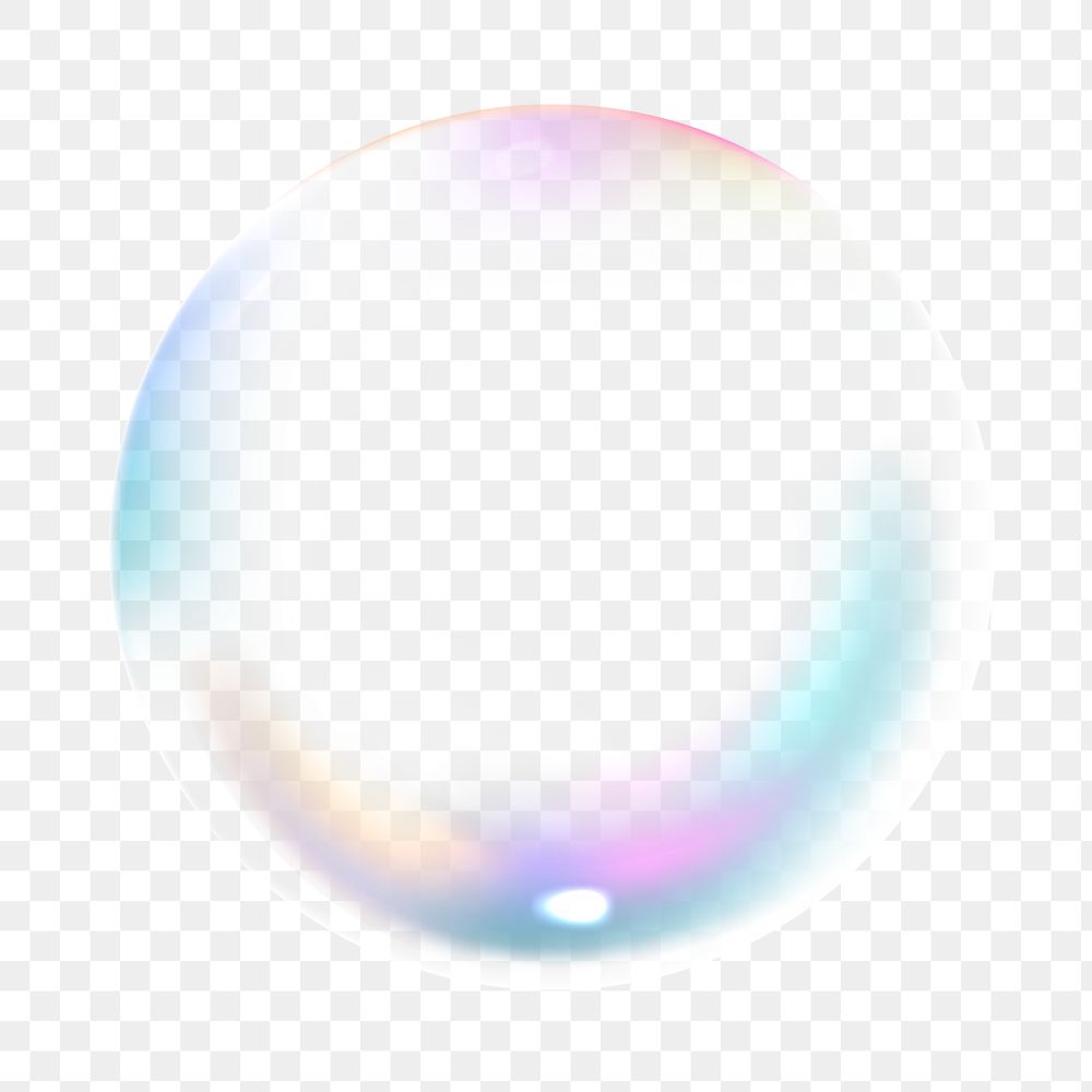 Png clear bubble design element | Premium PNG Sticker - rawpixel