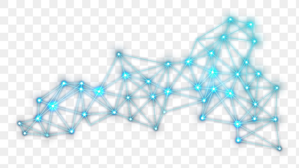 Blue abstract network png digital | Premium PNG Sticker - rawpixel