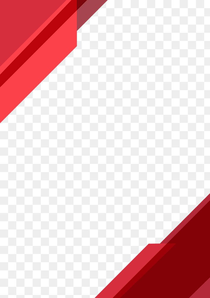 Red geometric frame transparent background | Free PNG - rawpixel