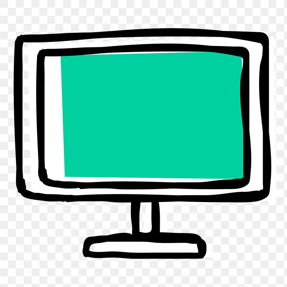 Simple green computer png hand | Free Icons Sticker - rawpixel