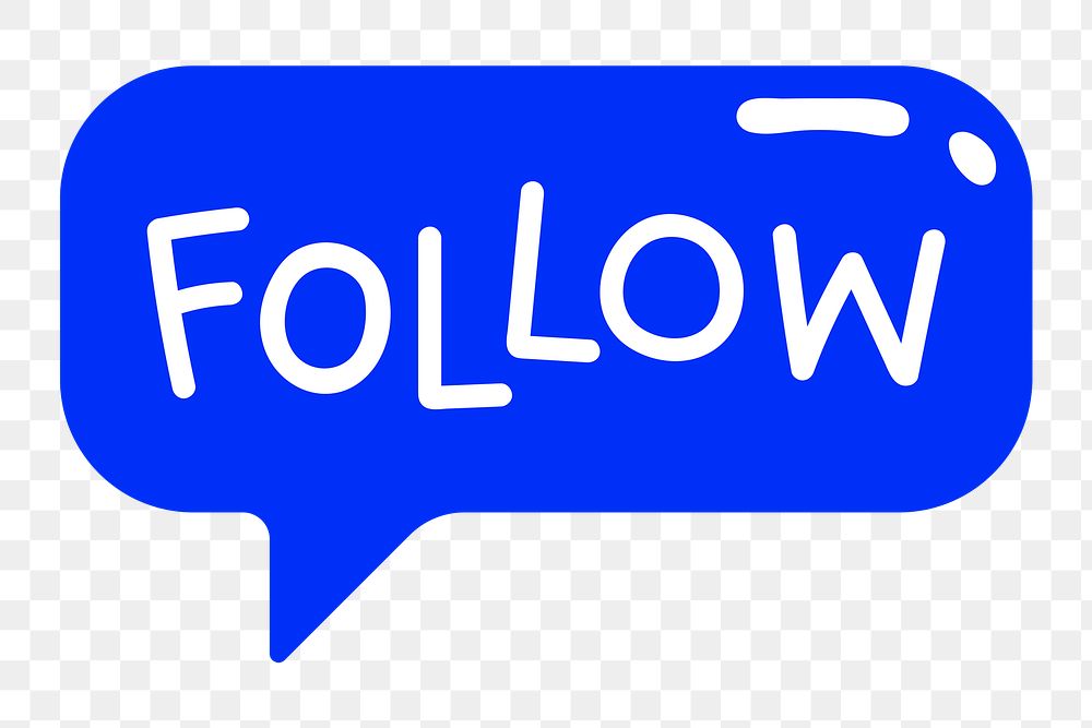 PNG follow icon funky social | Premium PNG Sticker - rawpixel