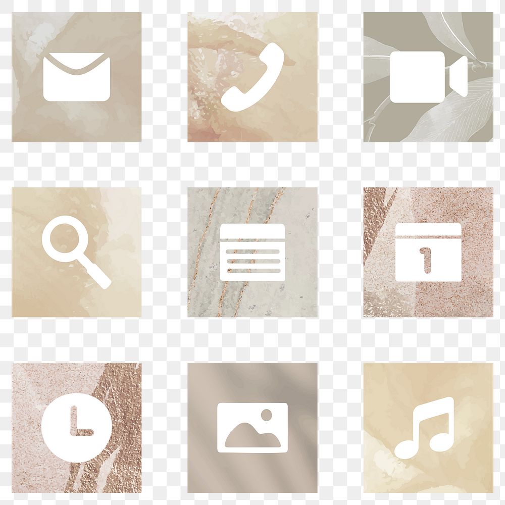 PNG aesthetic app icons earth | Premium PNG - rawpixel