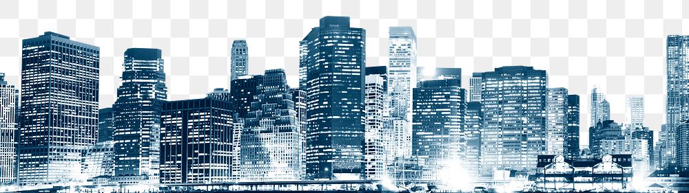 City buildings png border, New | Premium PNG - rawpixel