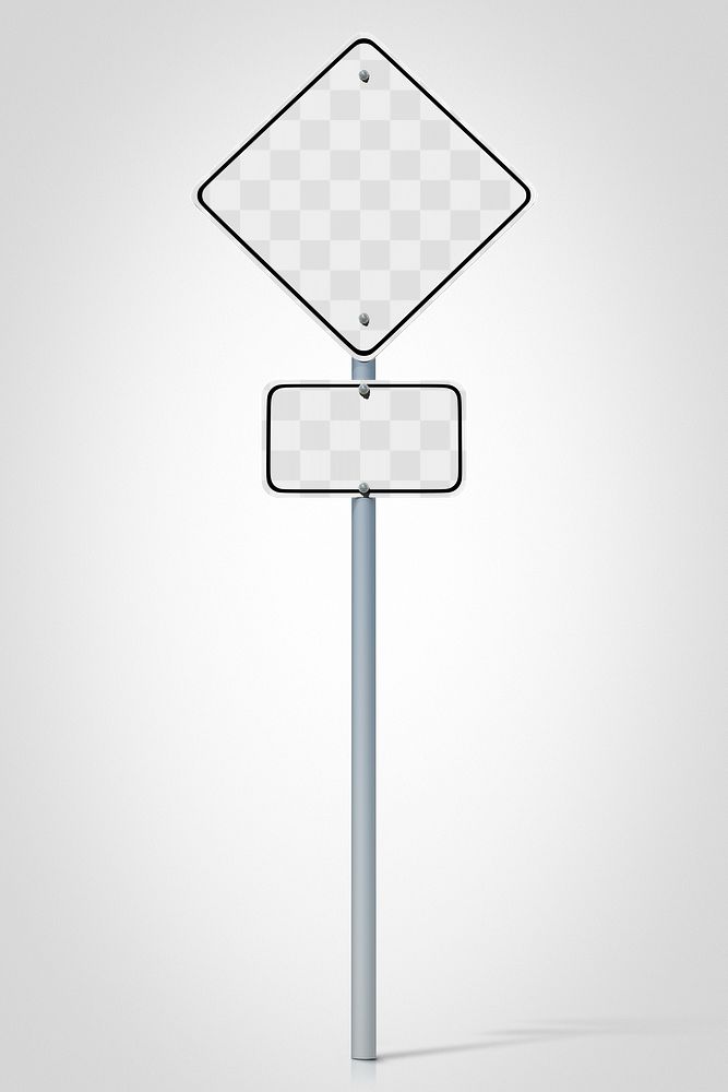 3D traffic sign mockup png | Premium PNG - rawpixel