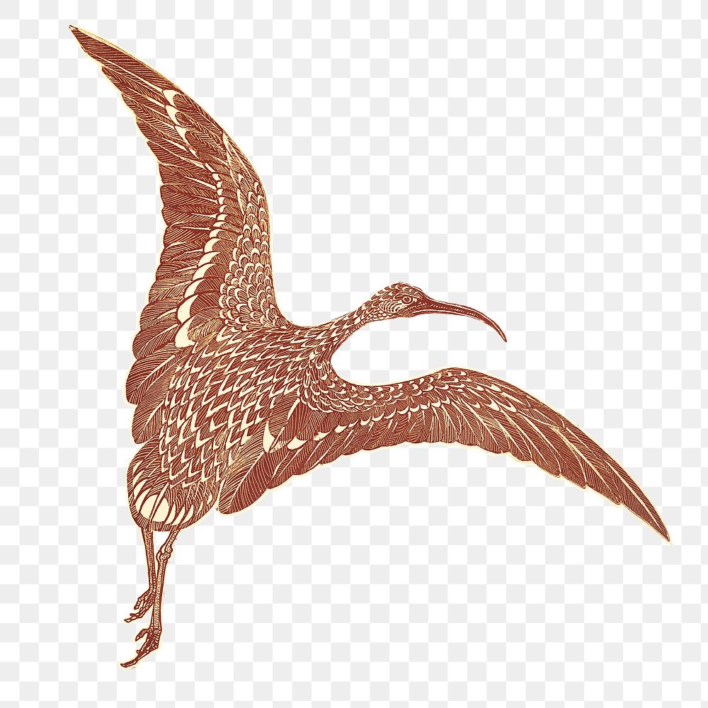 Vintage stork art print png, | Free PNG Sticker - rawpixel