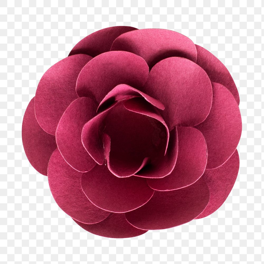 Red rose paper craft transparent | Free PNG Sticker - rawpixel