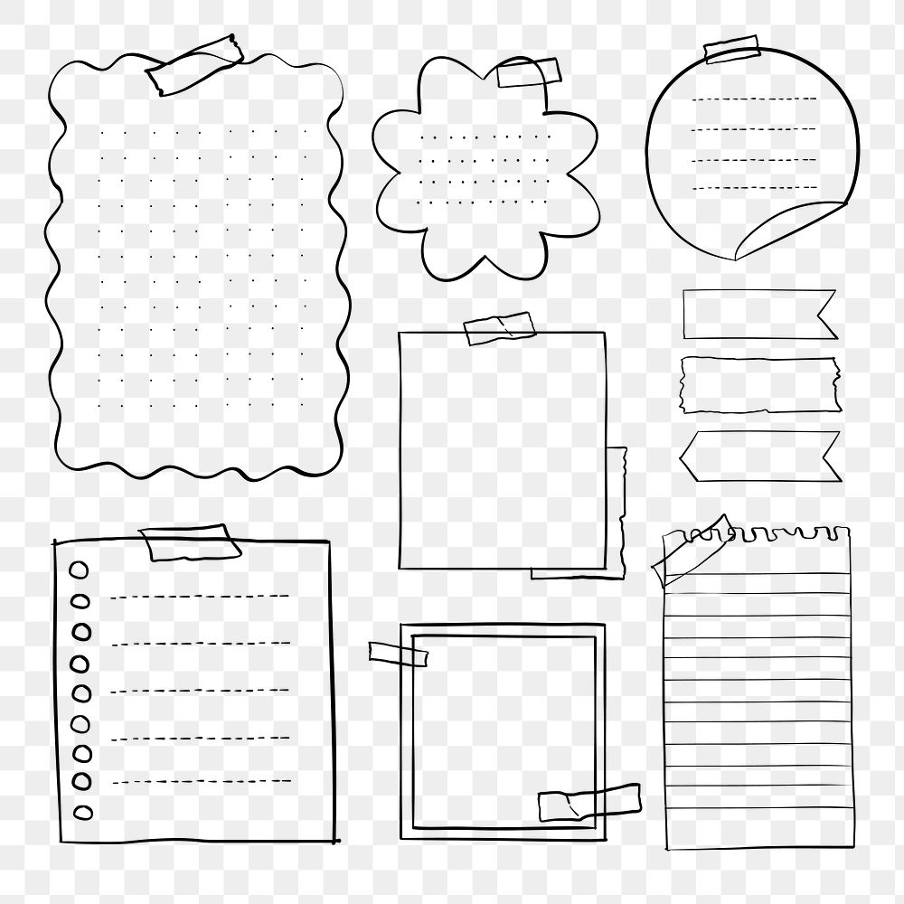 Digital stickers png set in hand | Premium PNG Sticker - rawpixel