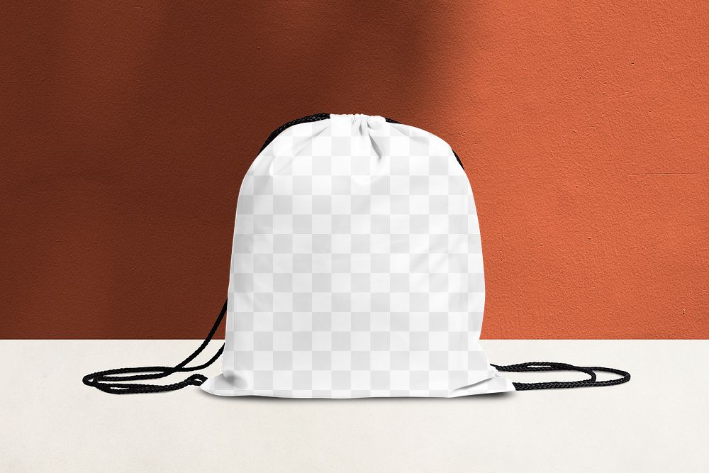 Drawstring bag png mockup | Premium PNG - rawpixel
