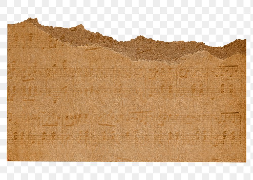 Ripped music sheet png sticker, | Premium PNG - rawpixel