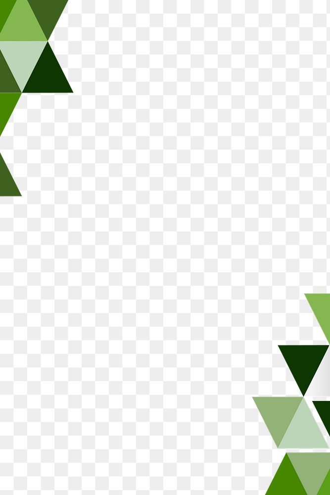 Green geometric template design element