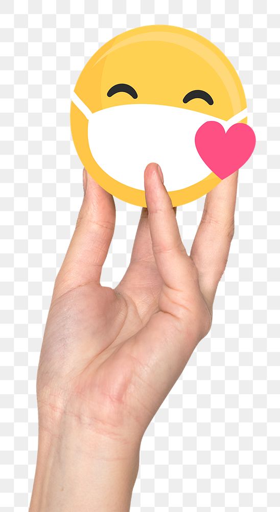 Png hand holding smiley emoticon | Free PNG Sticker - rawpixel