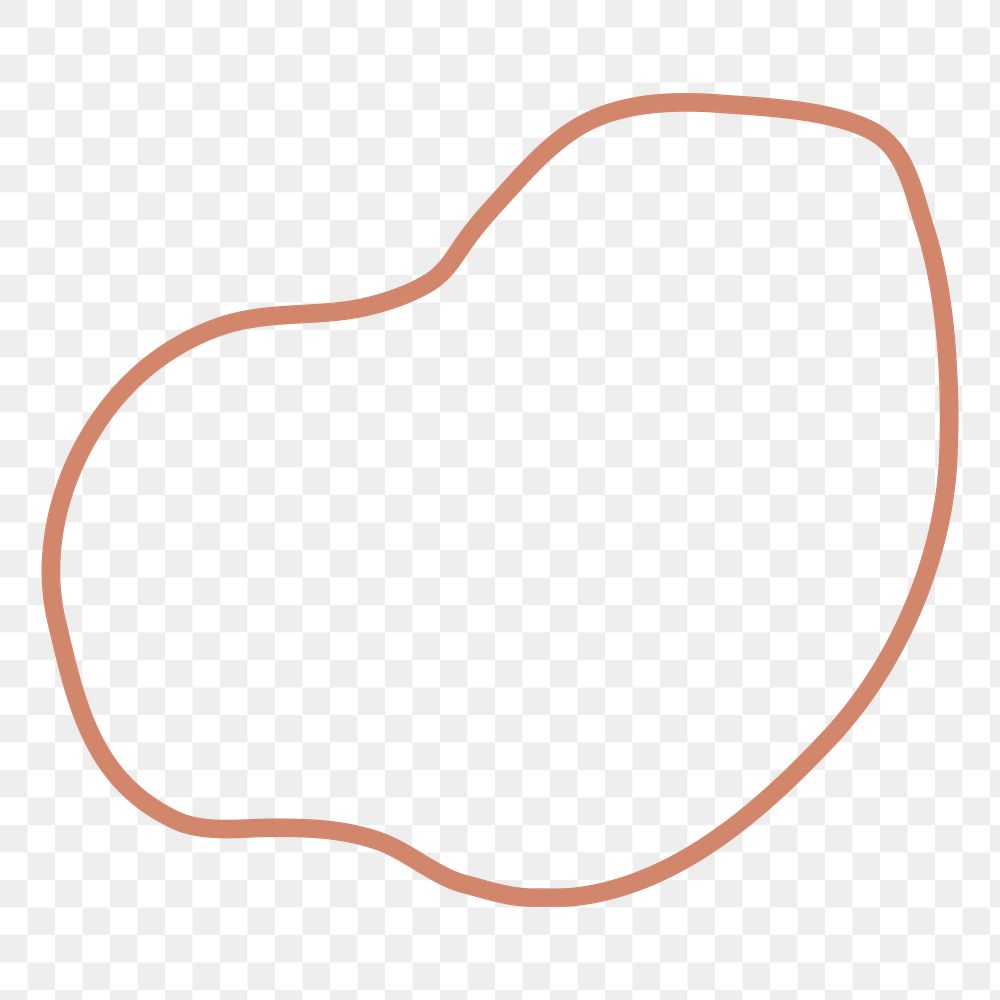 Blob shape png sticker, outline, | Free PNG - rawpixel
