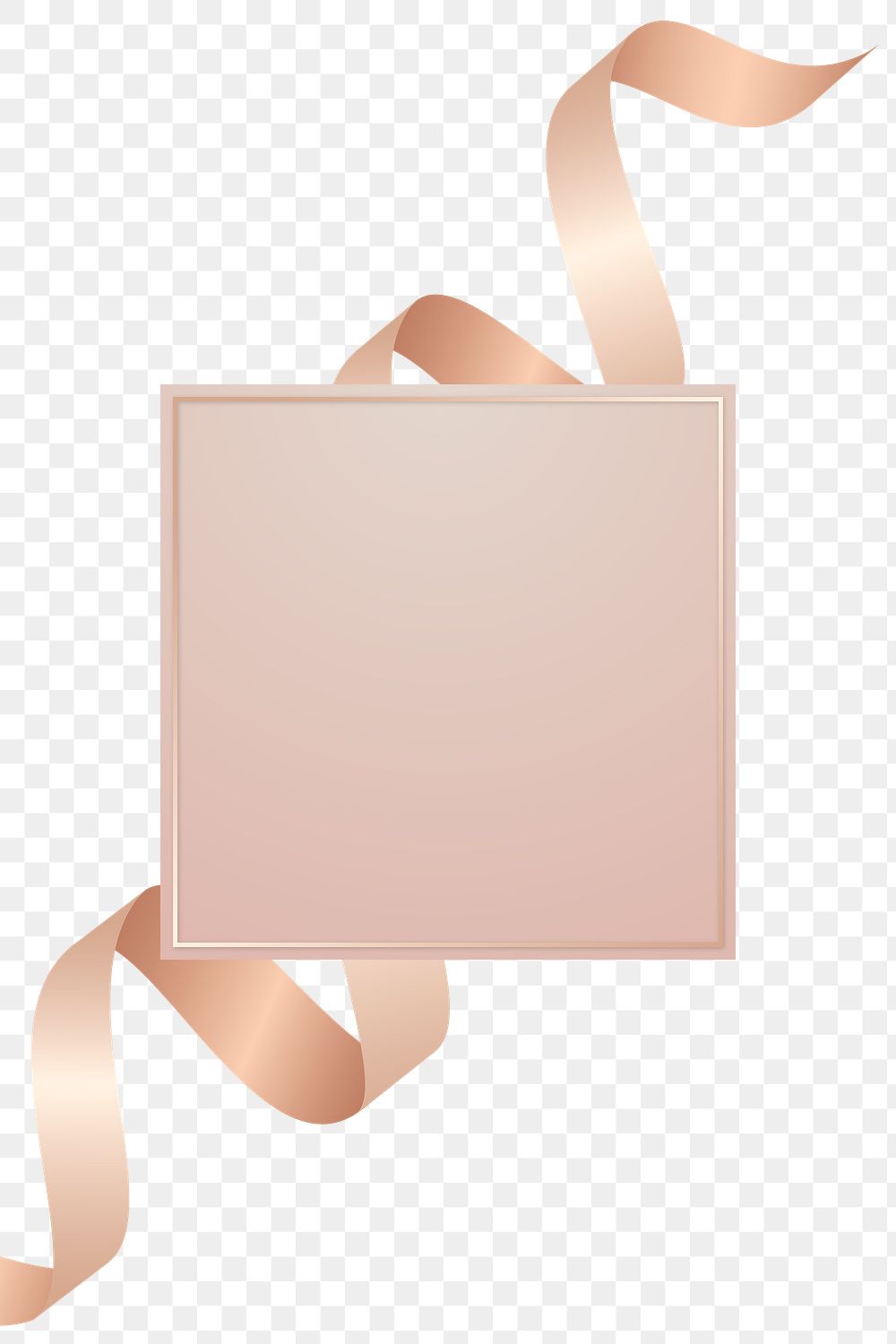 Pink ribbon frame | Free stock illustration | High Resolution graphic