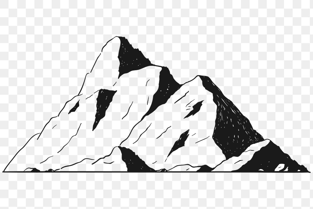Mountain design element png