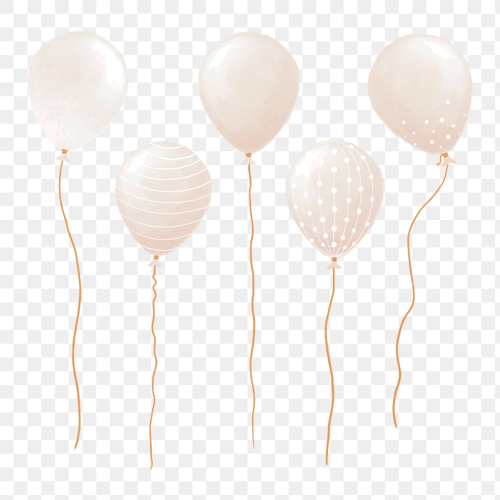 Floating party balloon element png | Free PNG Sticker - rawpixel