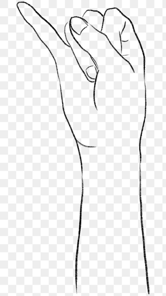 Hand showing pinky finger png | Free PNG Sticker - rawpixel