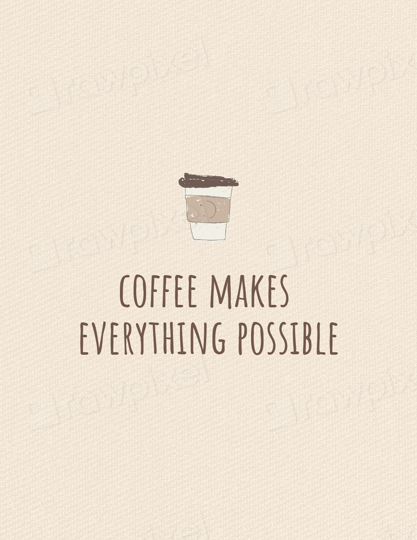 Coffee quote flyer template, editable | Premium Editable Template ...