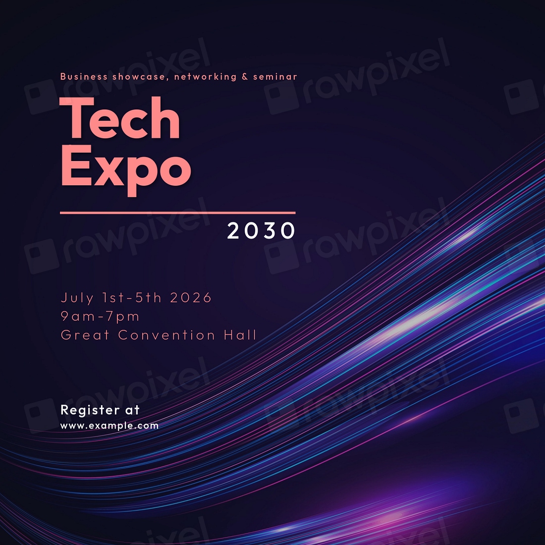 Tech expo Instagram post template | Premium Editable Template - rawpixel