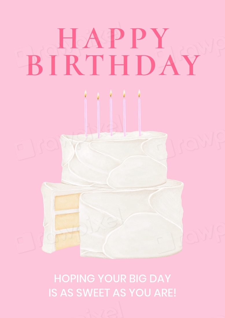 Happy birthday editable poster template, | Premium Editable Template ...