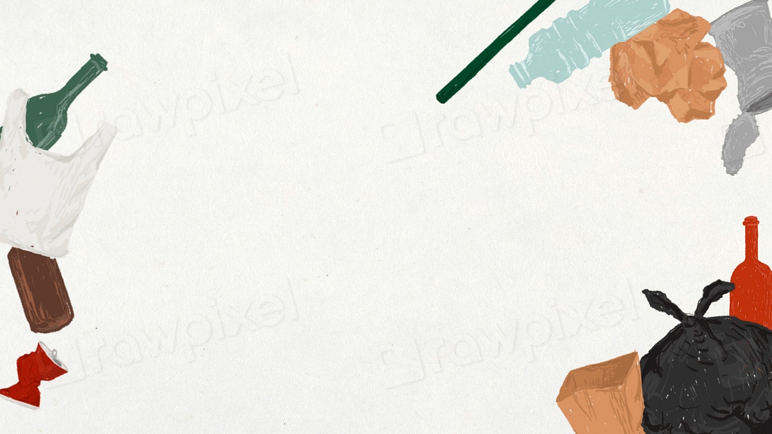 Plastic pollution frame desktop wallpaper, | Premium Editable Design ...