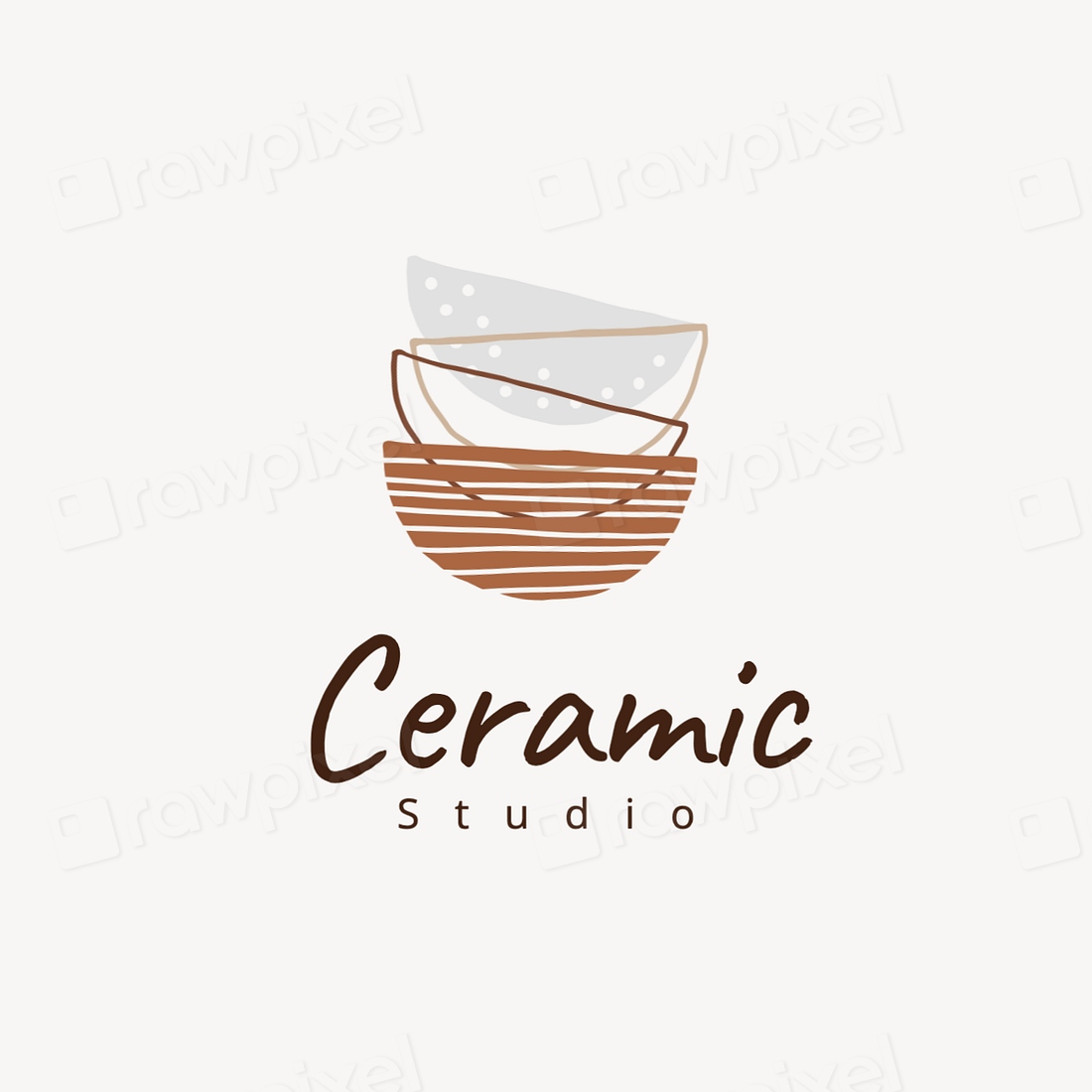 Ceramic studio logo template, editable | Premium Logo Maker - rawpixel