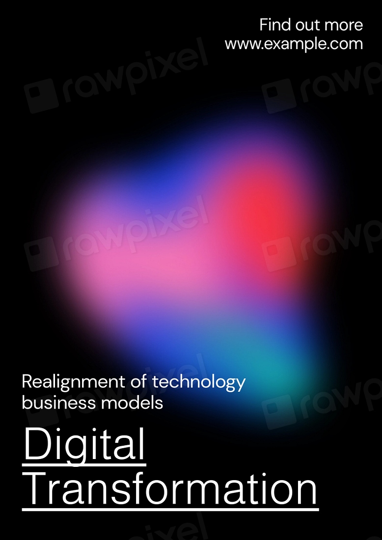 Digital transformation poster template, editable | Premium Editable ...