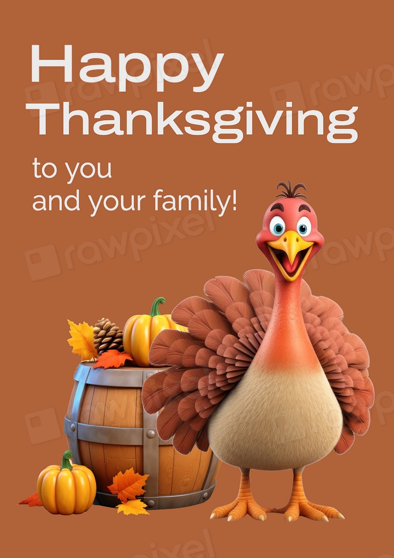 Happy thanksgiving poster template, editable | Premium Editable ...