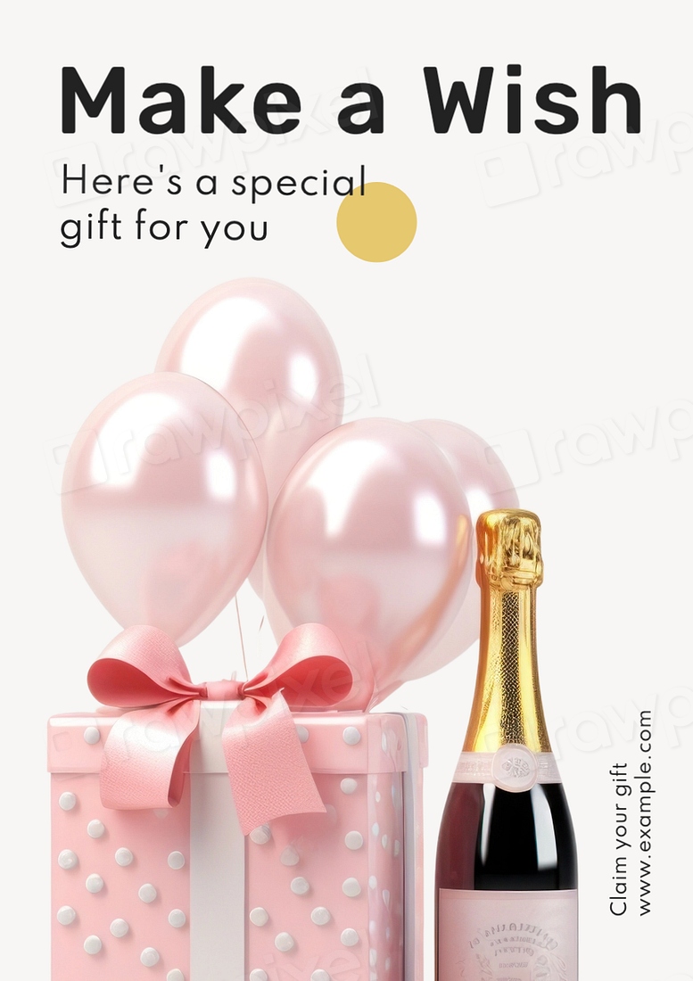 Make wish poster template, editable | Premium Editable Template - rawpixel