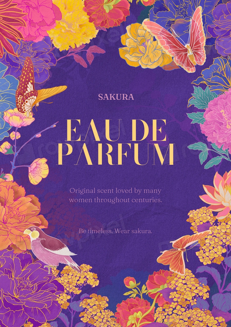 Women's perfume editable poster template, | Premium Editable Template ...