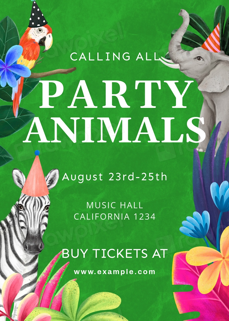 Party invitation card template, editable | Premium Editable Template ...