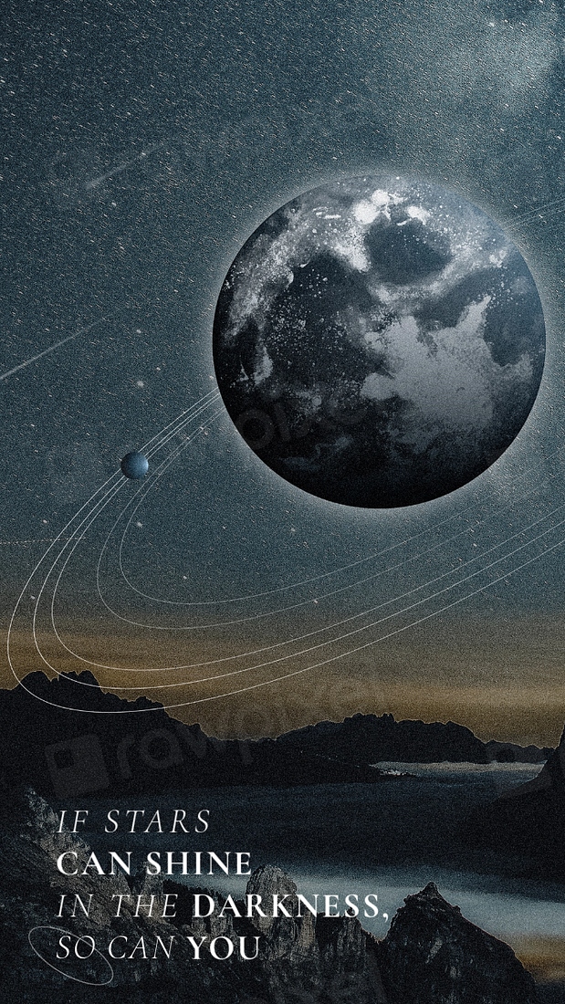 Determination quote iPhone wallpaper template, | Premium Editable ...