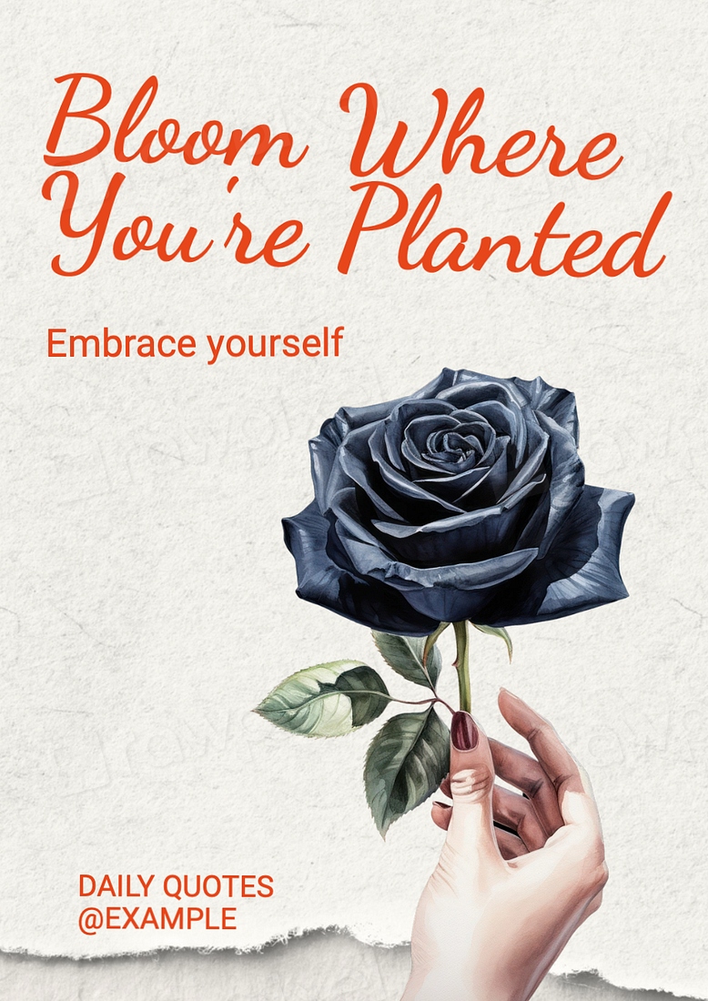 Daily quote poster template, editable | Premium Editable Template ...