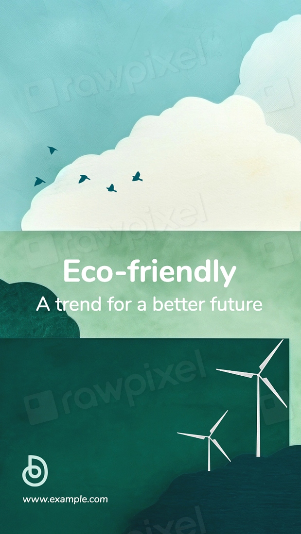 Eco-friendly Instagram post template, editable | Premium Editable ...