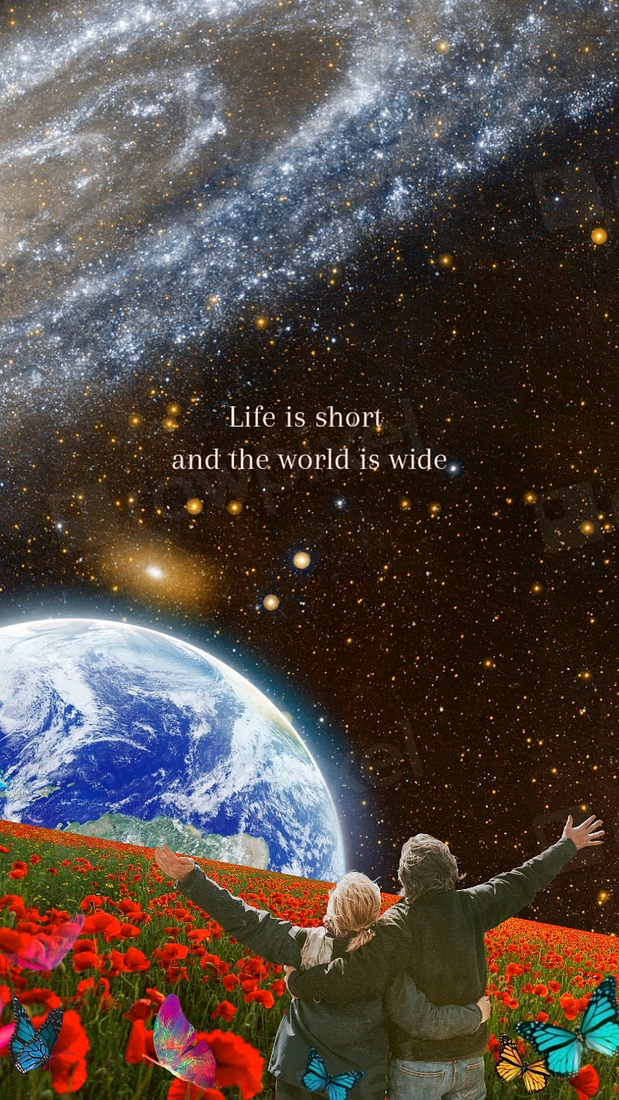 Romantic space Instagram story template | Premium Editable Template ...