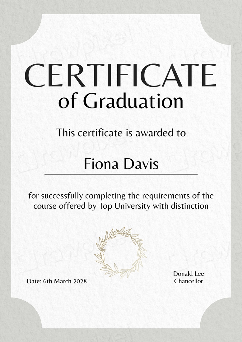 Graduation certificate poster template, editable | Premium Editable ...