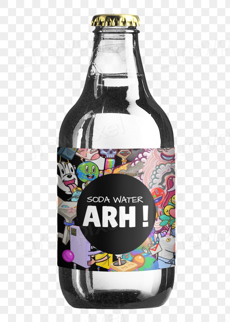 Soda bottle label editable mockup | Premium - rawpixel