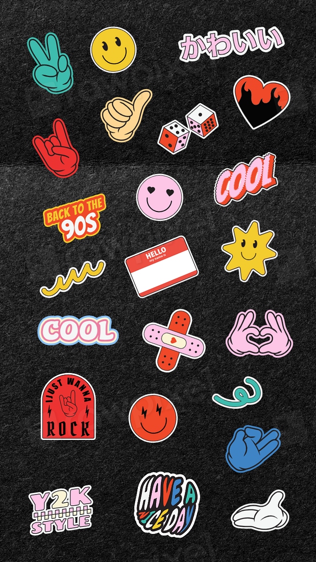 Editable retro funky Y2K sticker | Premium Editable Design - rawpixel