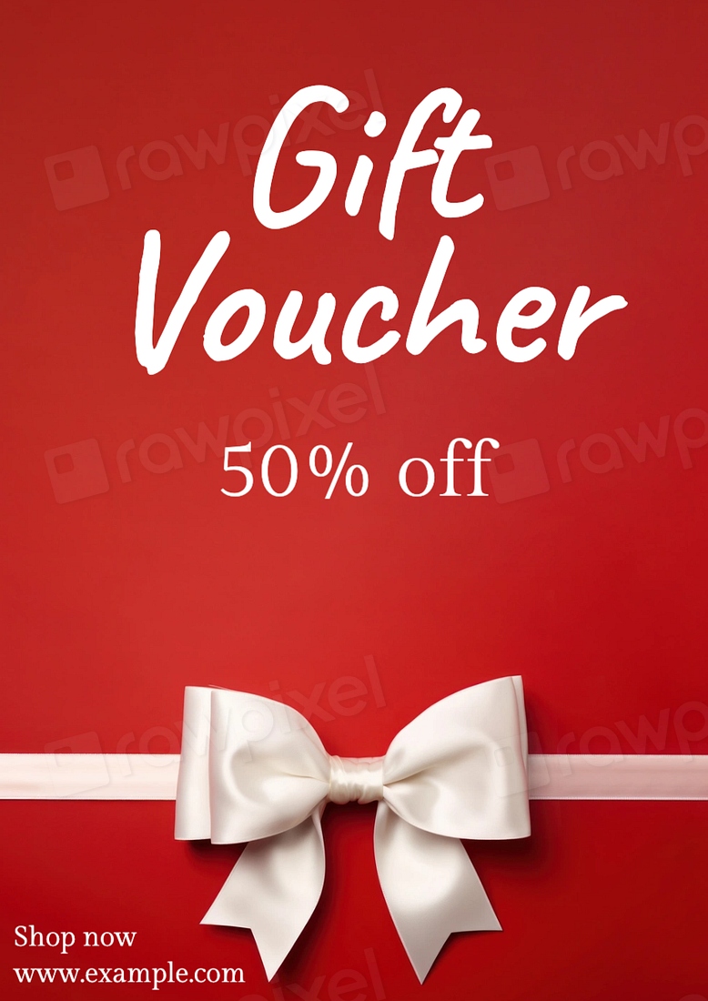 Gift voucher poster template and | Premium Editable Template - rawpixel