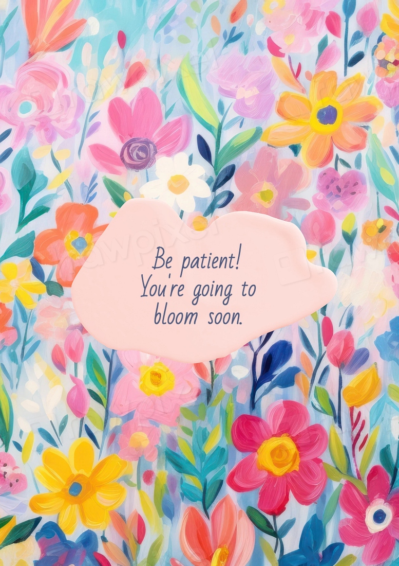 Late bloomer poster template | Premium Editable Template - rawpixel