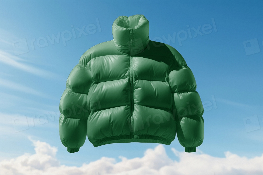 Puffer jacket editable mockup, winter | Premium Mockup Generator - rawpixel